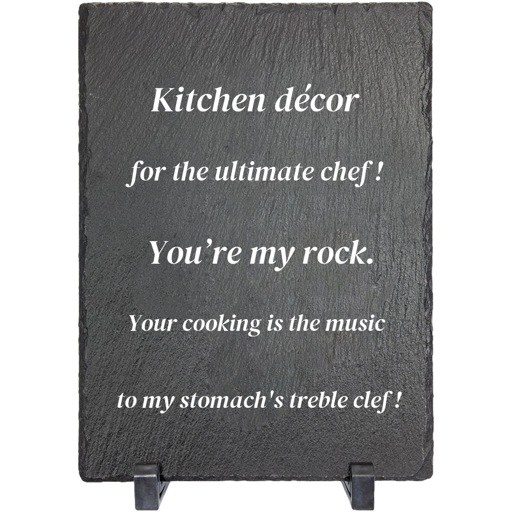 Kitchen Decor - Engraved Rock Decorative Slate Gift -"Kitchen décor fo ...